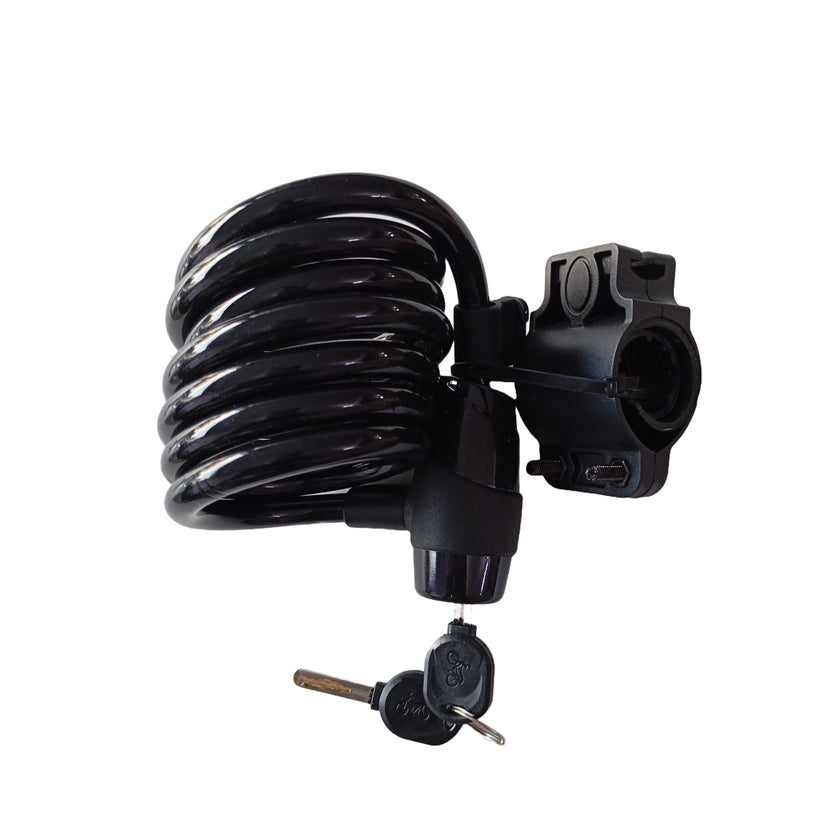 Bicycle Key Lock | Long 1500mm cable & robust construction | 2 Keys ...