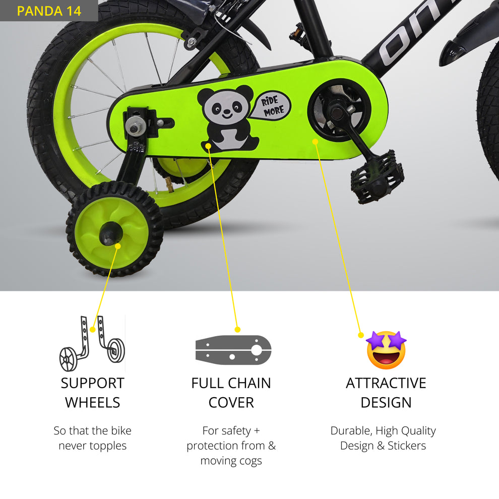 Panda 14 Inch Kids Cycle - Perfect Bicycle for Kids Aged 3-5 Years ...